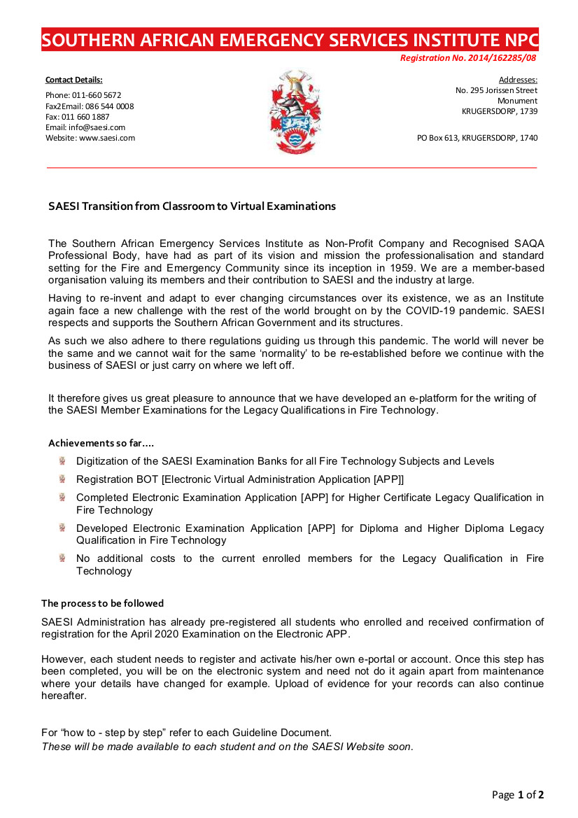 Home SAESI South African Emergency Service Training home-saesi-south-african-emergency-service-training